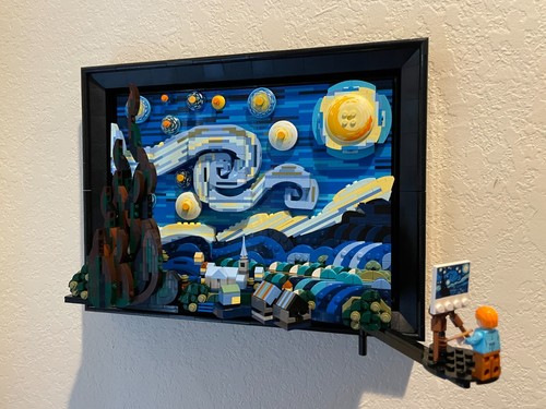 LEGO MOMA Vincent van Gogh The Starry Night 21333. BUILT / READY TO BE ...