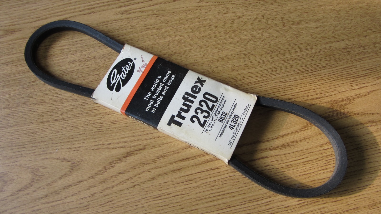 Gates Truflex 2320 V-Belt, 1/2 X 32", 6832 4L320 | eBay