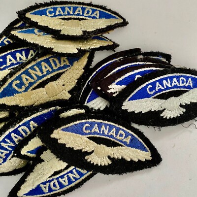 RCAF Royal Canadian Air Force Shoulder Title / Patch - Single or Pair ...