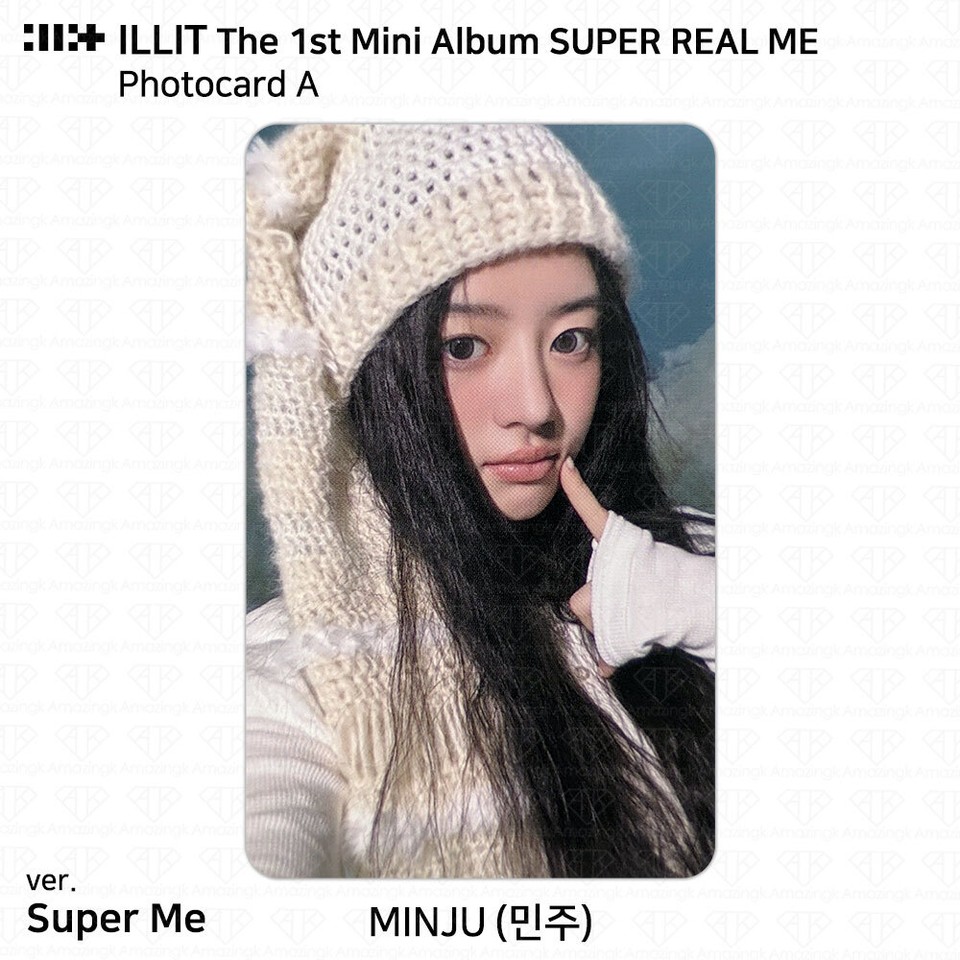 ILLIT The 1st Mini Album Super Real Me Official Photocard Magnet ...