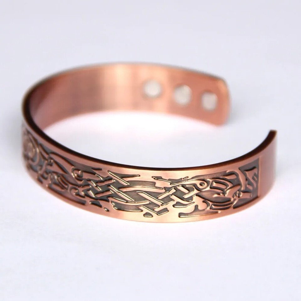 100% Pure Copper Bracelet Healing Bracelet. Unisex, Hand Made High ...