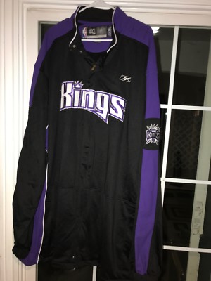 Sacramento KINGS Pro Cut REEBOK Team Issued Jacket+Reggie Theus ...