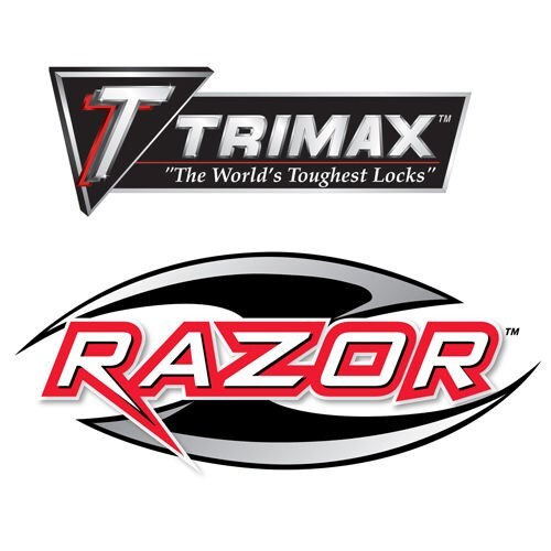 Trimax Razor Black 6" Drop Adjustable Tow Hitch Receiver w/ 2-5/16" SS ...