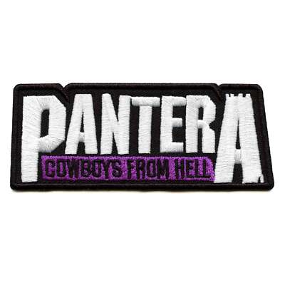 Pantera Cowboys From Hell Patch Heavy Metal Embroidered Iron On | eBay