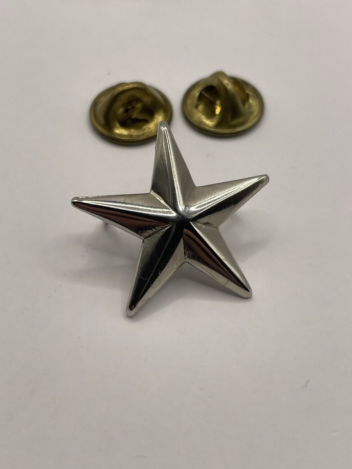 5 pcs US Military Original General Rank Pins 3 Sets Of Two Star / One ...