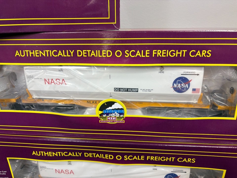 MTH Premier 20-90811 A-E NASA 47' Heavy Duty Flat Car w/AFT Rocket ...