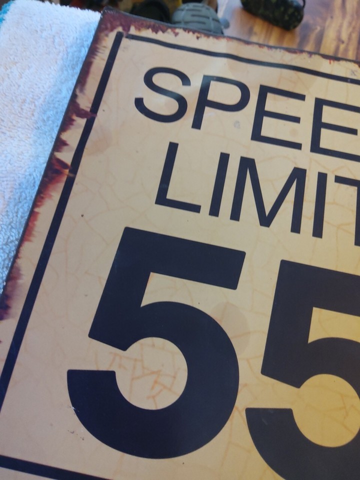 Speed Limit 8X13.5" Sign: 55 MINIMUM 45 | eBay