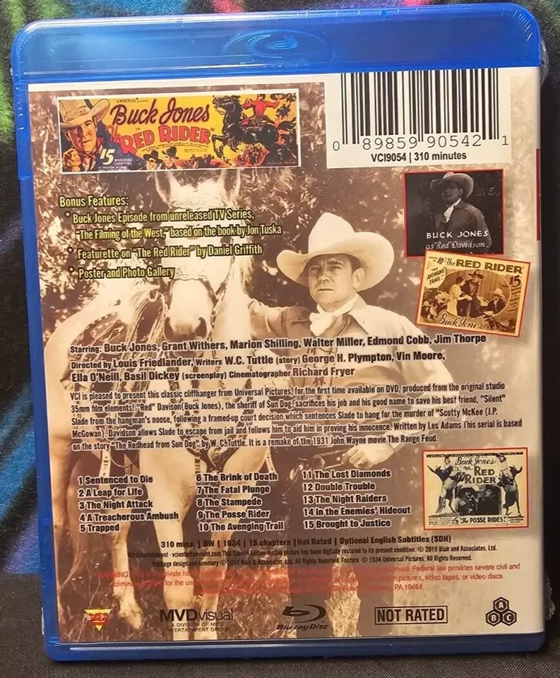 The Red Rider (Blu-ray, 2019) (1934) (B&W) Buck Jones, Grant Withers ...