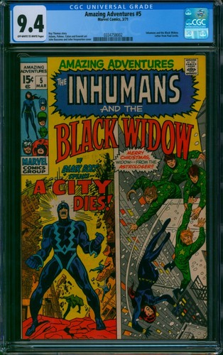 AMAZING ADVENTURES #5 (1971) ⭐ CGC 9.4 ⭐ Black Widow & Inhumans Marvel ...