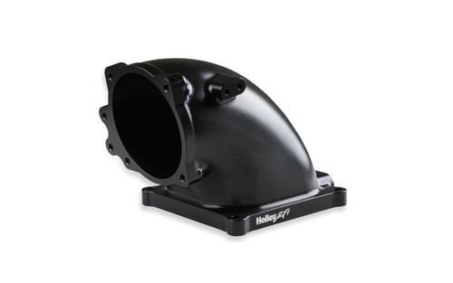 Holley 300-254BK Black Billet 4500 EFI Throttle Body Intake Elbow for ...