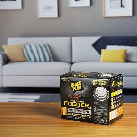 6 Can Fogger Bomb Insect Killer Bug Flies Roach Spider Indoor Bed Kill ...