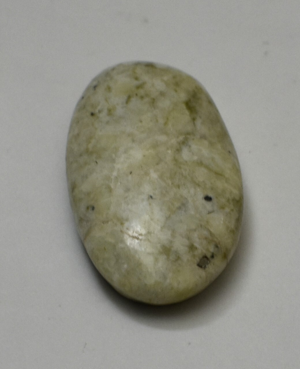 Olivine Green and Tan Crystal from North Carolina Hand Carved Polished ...