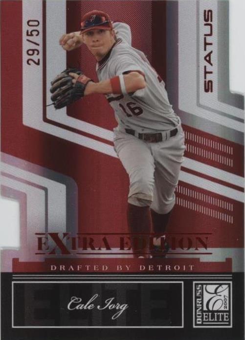 2007 Donruss Elite Extra Edition - Cale Iorg #11 Status Die-Cut /50 (RC ...
