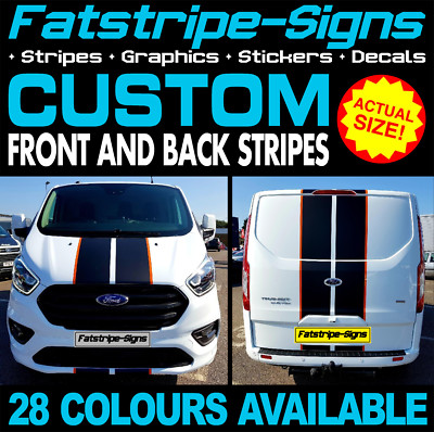 to fit FORD CUSTOM SPORT BONNET STRIPES GRAPHICS STICKERS DECALS VAN ...