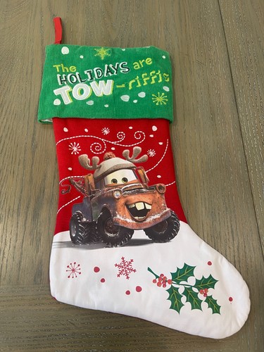 Disney Pixar Cars Christmas Stocking The Holiday are Tow-Riffic MATER ...