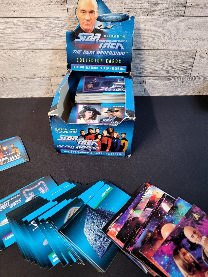 1992 Star Trek The Next Generation Collector Cards Opened Box Inaugural ...
