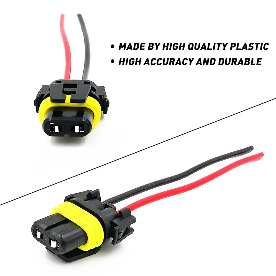 Wire Pigtail Female S H11 Two Harness Low Beam Head Light Socket ...