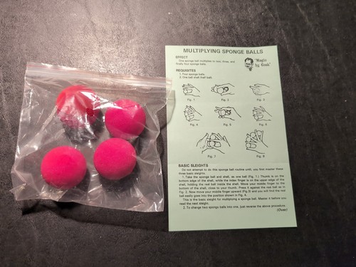MULTIPLYING SPONGE BALLS - 1.5 Inch - Gosh Magic Trick Rare | eBay