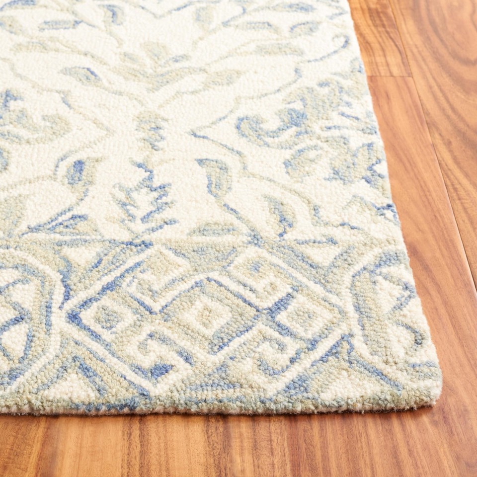 Dip Dye Collection Runner Rug - 2'3" x 16', Light Blue & Ivory ...