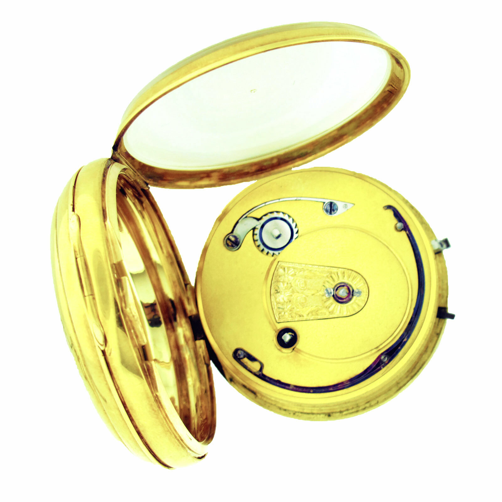 Fusee Chain Drive 1800's 18k John Moncas Pocket Watch… - Gem