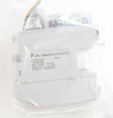 AFL Telecommunications NID VDSL DM000535 316053552 33/14 POTS Splitter ...