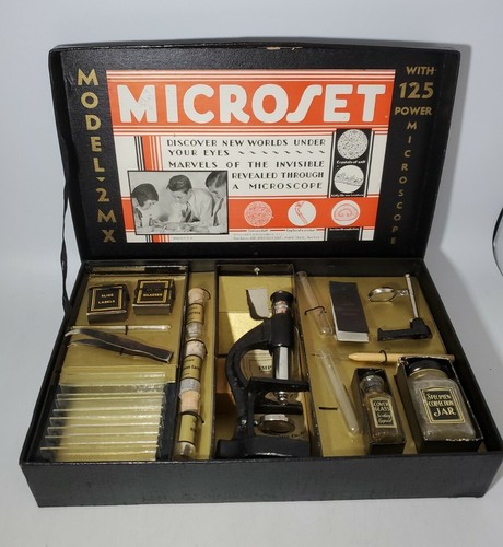Vintage Model 2M Microset Microscope Kit Carolyn Mfg Co NY | eBay