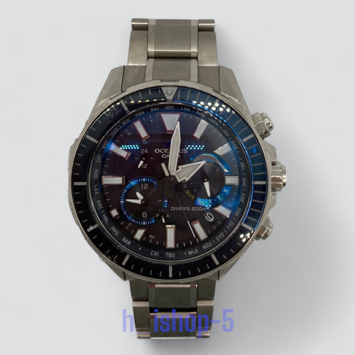 Casio Oceanus OCW-P2000-1AJF Cachalot Diver`s 200m Titanium Men's Watch ...