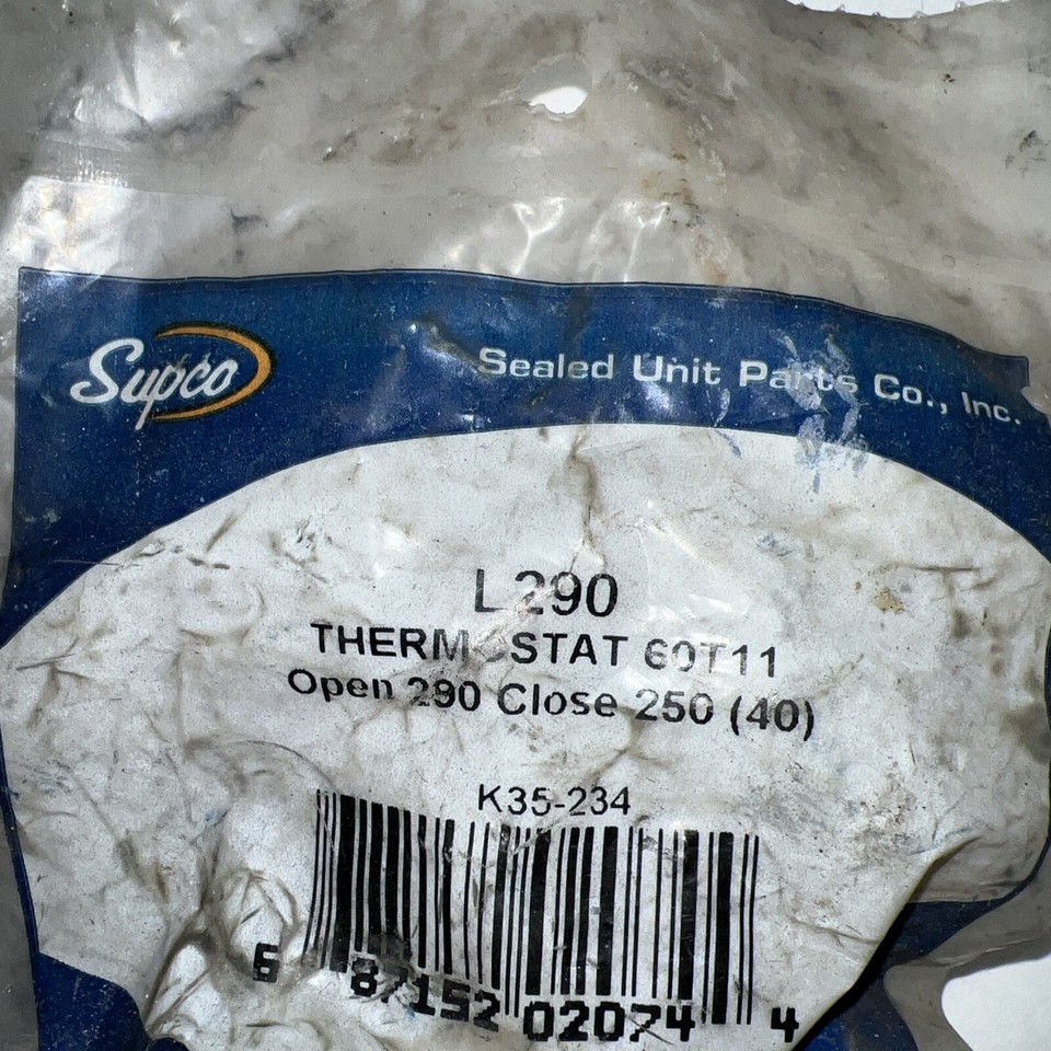 Supco L290 Thermostat | eBay