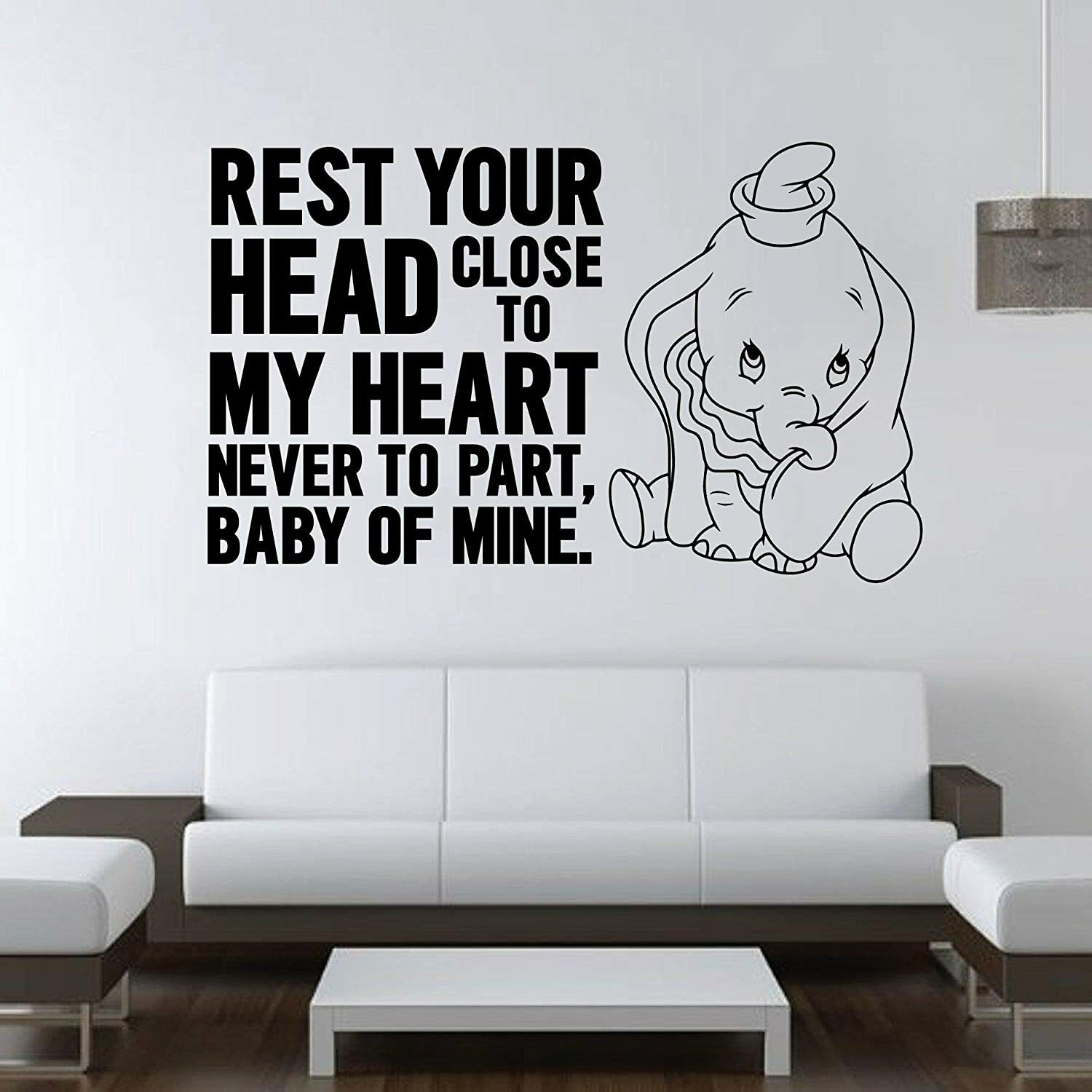 Never to Part Baby Babies Quote Vinyl Wall Art Sticker for Home Room ...