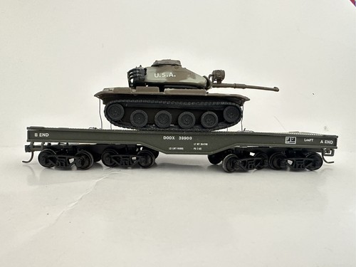Athearn HO Scale DODX Flatcar Loaded W/ U.S.A. Tank | eBay