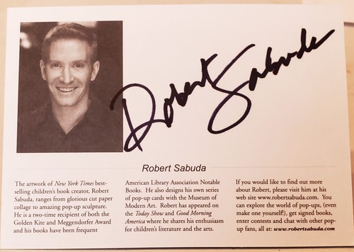 ROBERT SABUDA Hand SIGNED Marketing Postcard Collectible | eBay
