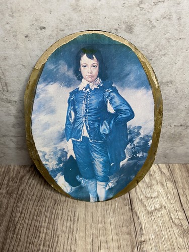 Vintage The Blue Boy Oval Print Made In Hong Kong | eBay