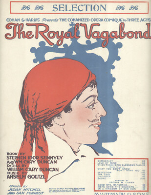 ROYAL VAGABOND Broadway Show Sheet Music "SELECTION" | eBay
