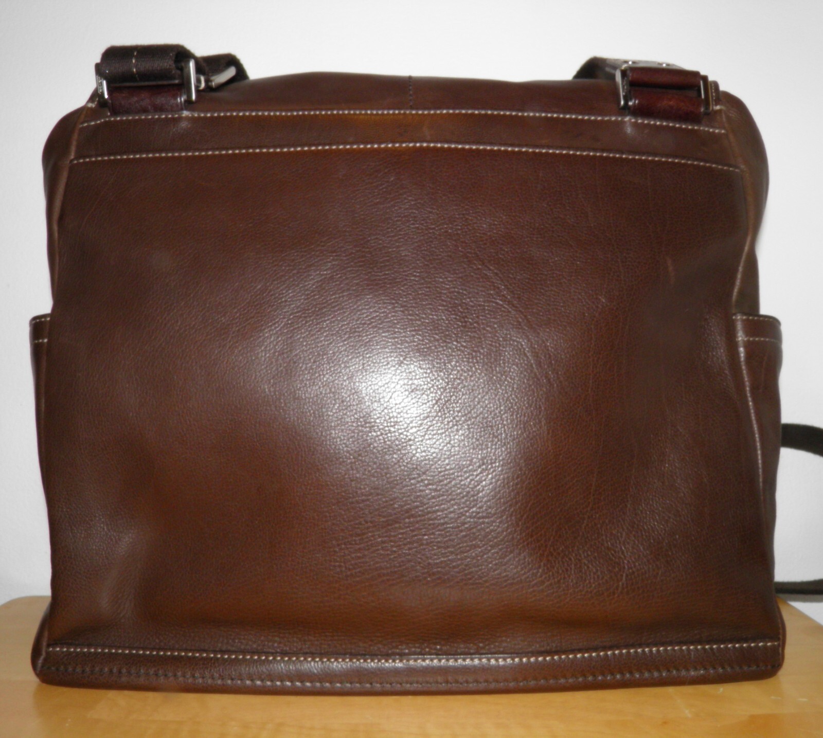 Coach Pebbled Legacy Leather Map Bag 70009 Brown Mess… - Gem