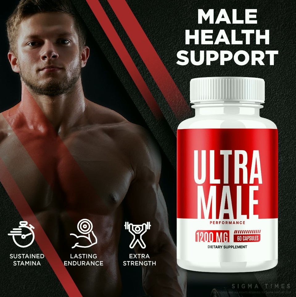 (5 Pack) Ultra Male Advanced Male Health Pills to Boost Vitality and ...