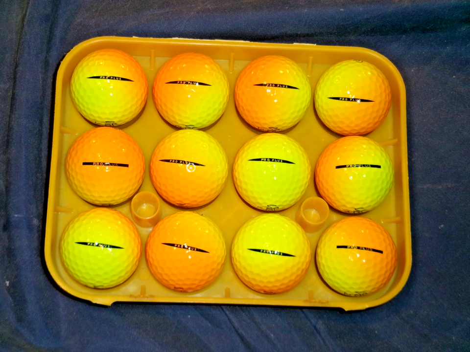 VICE PRO PLUS YELLOW/ORANGE SHADE GOLF BALLS | eBay
