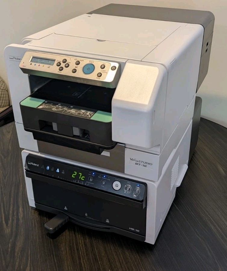 Roland Versa Studio BT-12 Direct to Garment Printer and HB-12 DTG ...