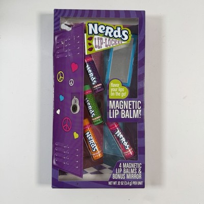 4 Lotta Luv Nerds Lip Locker Magnetic Lip Balm Mirror Set NIB | eBay