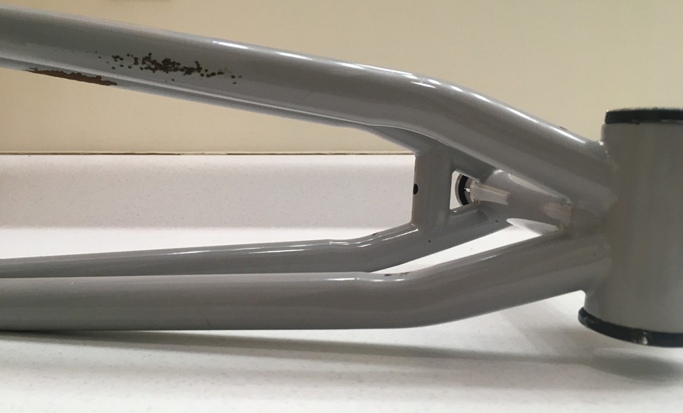 QUAMEN Delta 2 Flatland BMX Bike Frame 18.2" TT Gray Mid School FLY S&M ...
