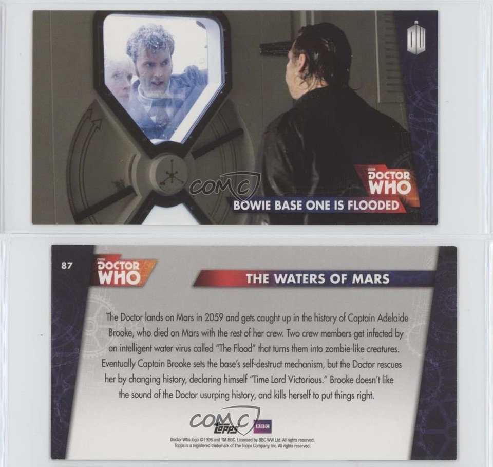 2016 Doctor Who: The Tenth Adventures Widevision Bowie Base One is Flooded 3h7 | eBay