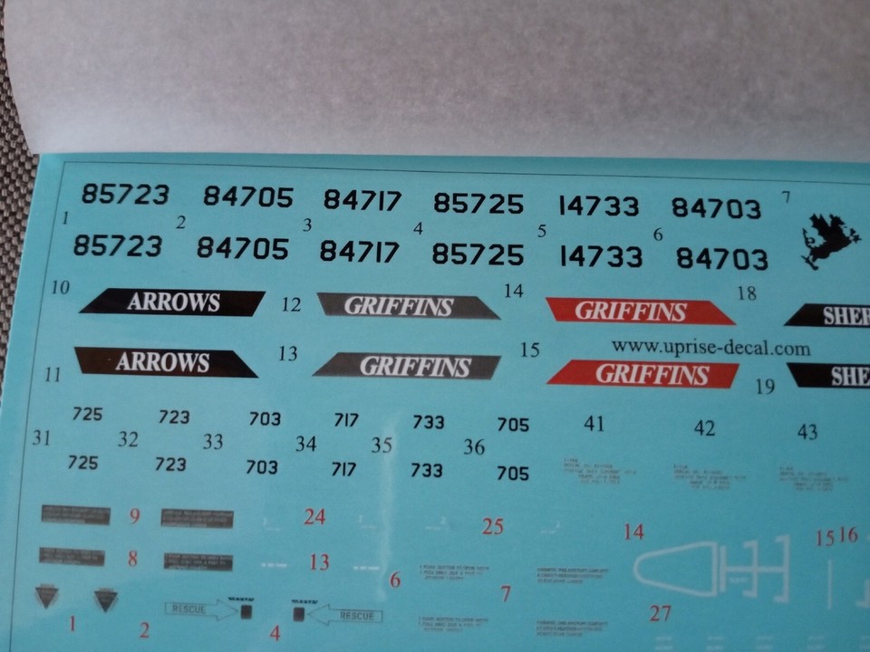 UpRise Decals UR72304 - DECAL F-16A/ADF Fighting Falcon PAF Pt.1 1/72 ...