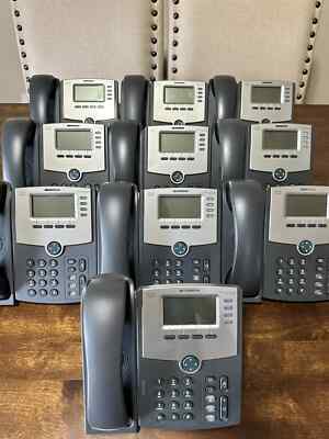 Lot 10 Cisco IP Phones SPA504G VOIP Phones. No Power Supplies. POE Only ...