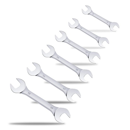 6Pcs Super Thin Open End Wrenches Set, Premium Mirror Polish Metric ...