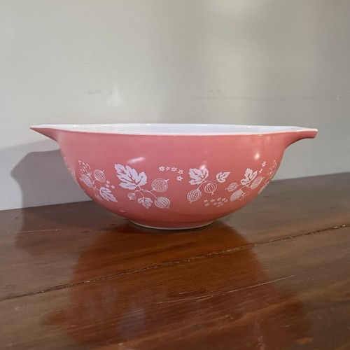 Vintage Pyrex Pink Gooseberry 444 4 Quart Cinderella Mixing Bowl | eBay
