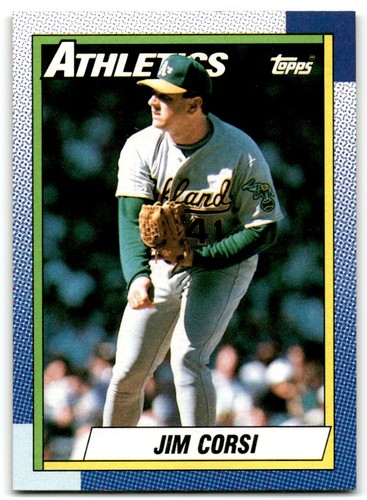 1990 Topps Jim Corsi Oakland Athletics #623 | eBay