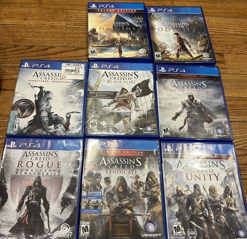 Assassin's Creed PS4 Lot. 8 Games! (Sony PlayStation 4, 2013 ...