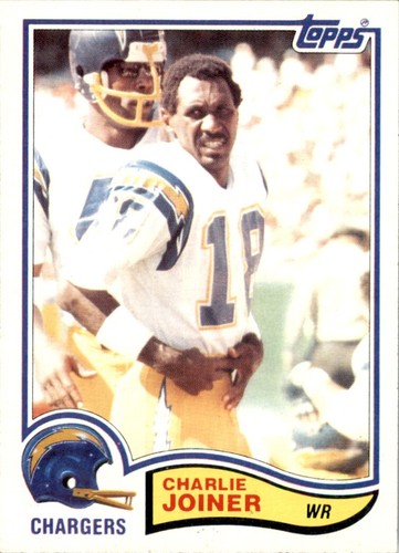 1982 Topps Football Charlie Joiner San Diego Chargers #233 | eBay