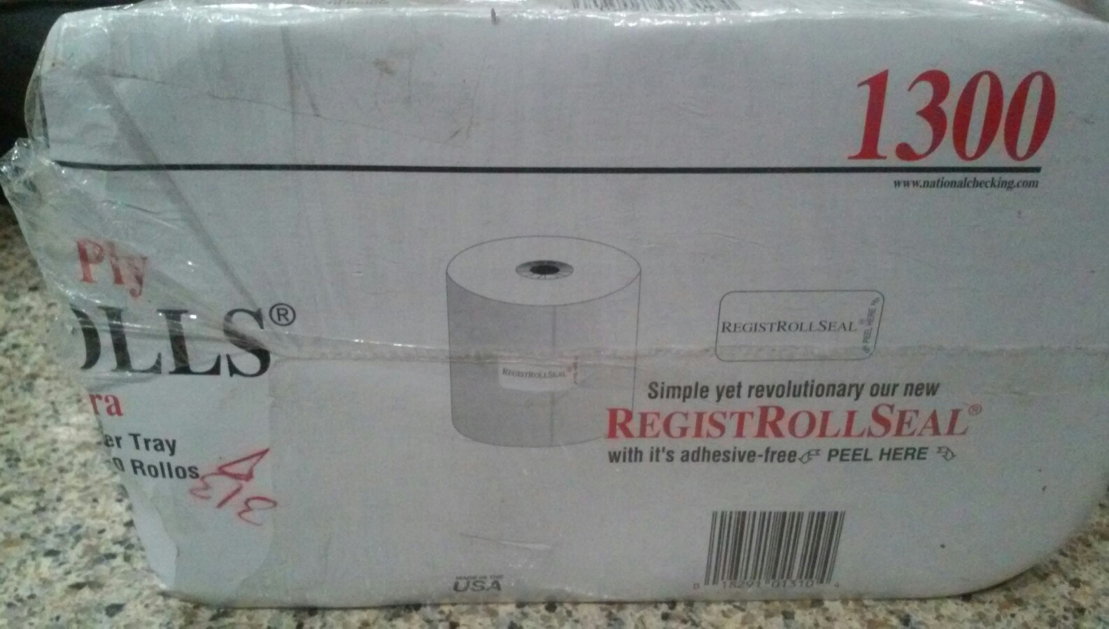 NCC 1 Ply 15# Bond Register Rolls 1300SP 3" X 165" White - Case of 30 ...