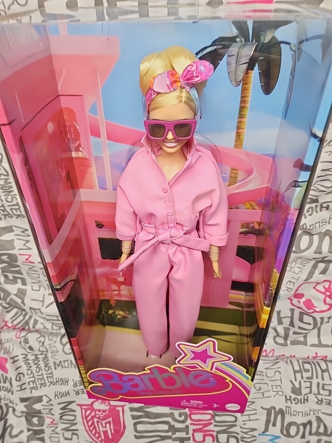 Barbie the Movie Collectible Doll Margot Robbie in Pink Power Jumpsuit ...