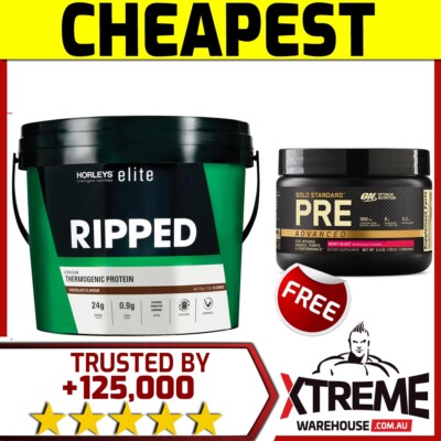 HORLEYS ELITE RIPPED 2.5KG CHOCOLATE// THERMOGENIC WPI WHEY PROTEIN ...